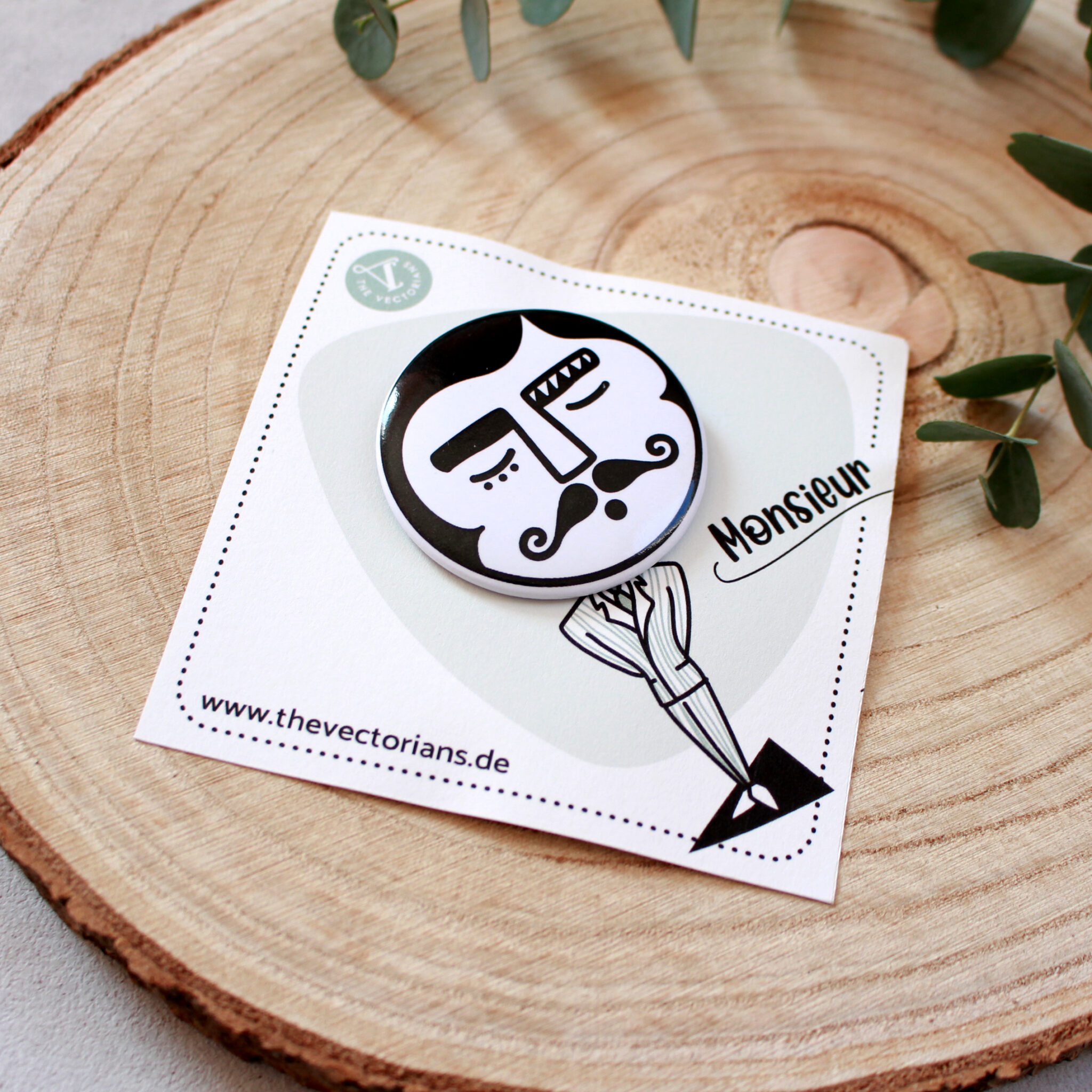 Button "Monsieur" - The Vectorians