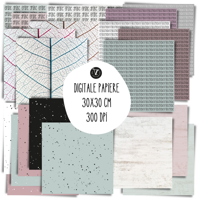 Digipaper Kräuter - The Vectorians