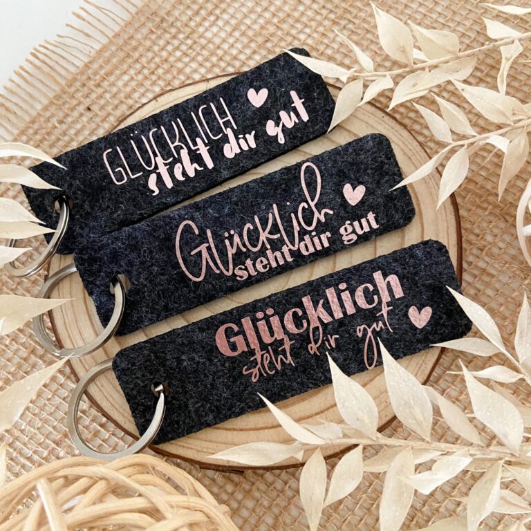 Plotterdatei "Glücklich steht dir gut" - The Vectorians