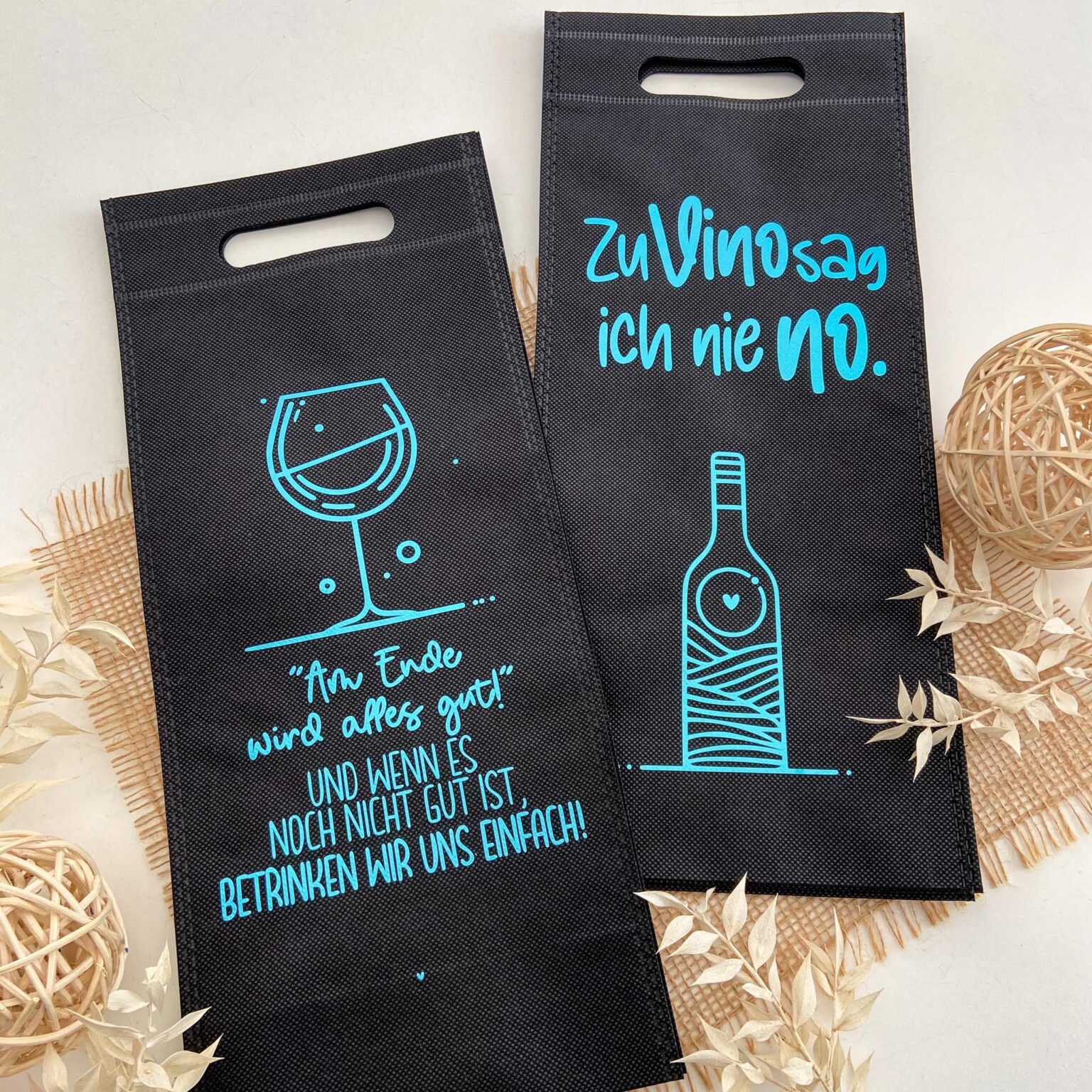 Plotterdatei-Set Weinsprüche #1 – Lustige SVGs für Gläser, Shirts & Geschenke - The Vectorians