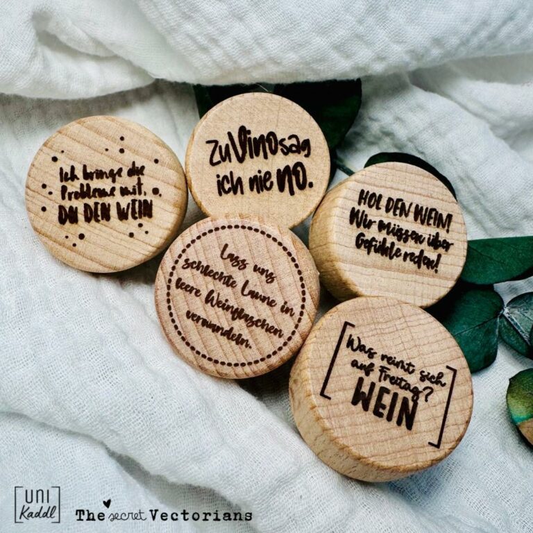 Plotterdatei-Set Weinsprüche #1 – Lustige SVGs für Gläser, Shirts & Geschenke - The Vectorians