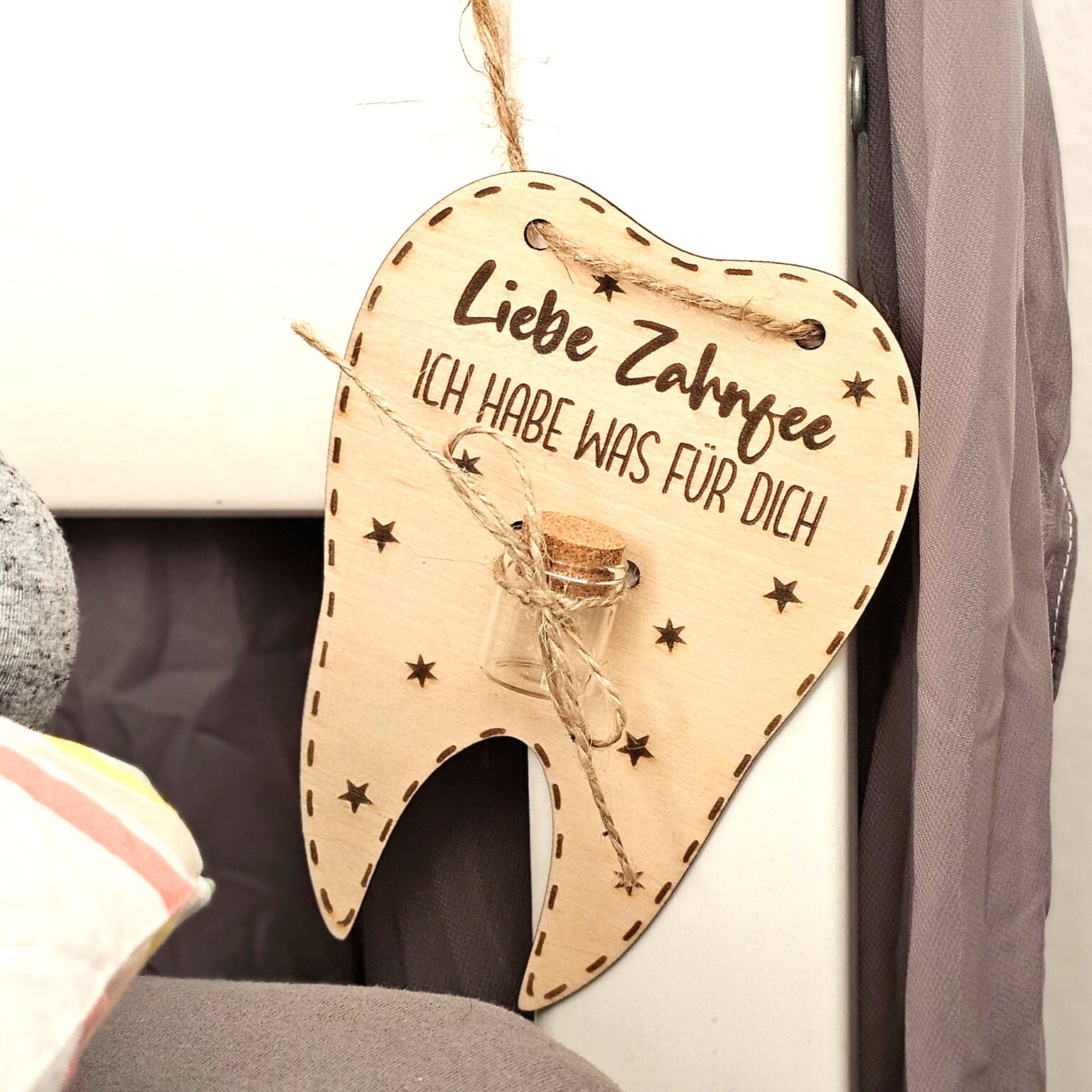 Zahnfee-Schild – Süße Laserdatei für Kinderzimmer & Zahnritual - The ...