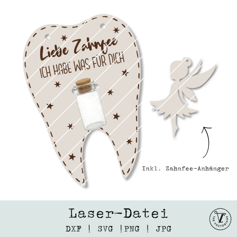 Zahnfee-Schild – Süße Laserdatei für Kinderzimmer & Zahnritual - The ...
