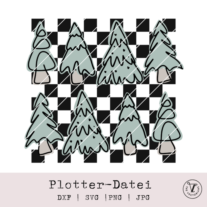 Plotterdatei "Tannenbäume" - The Vectorians